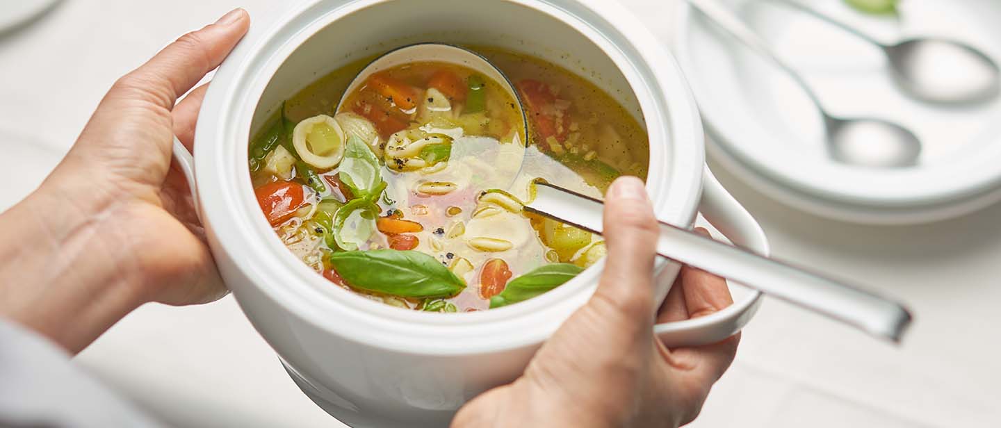 Receta Cookit de minestrone | Innovación para tu vida